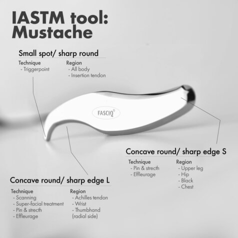 FASCIQ IASTM Tool Mustache | Lifetime Warranty