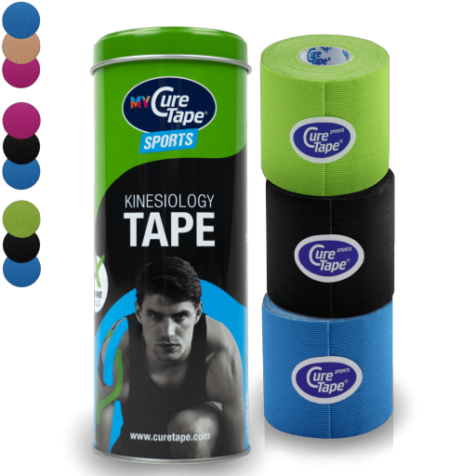 CureTape® Sports - 3 Rolls Kinesiology Tape - Value Pack